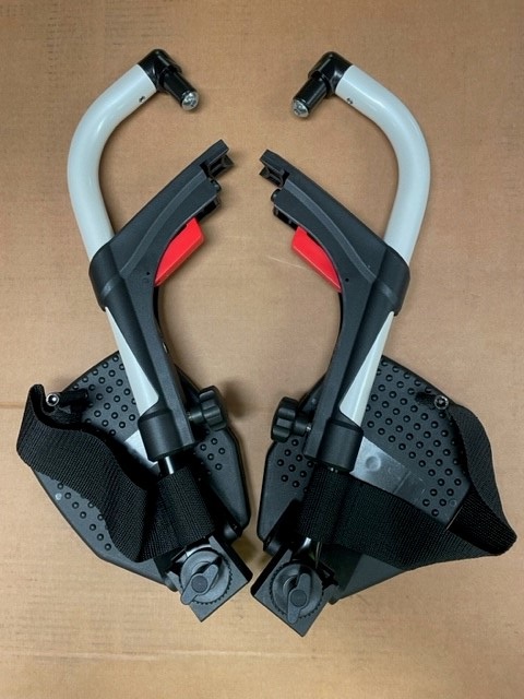 REPLACEMENT LEGREST SWING AWAY SET TO SUIT PEARL 20" WHEELCHAIR ...